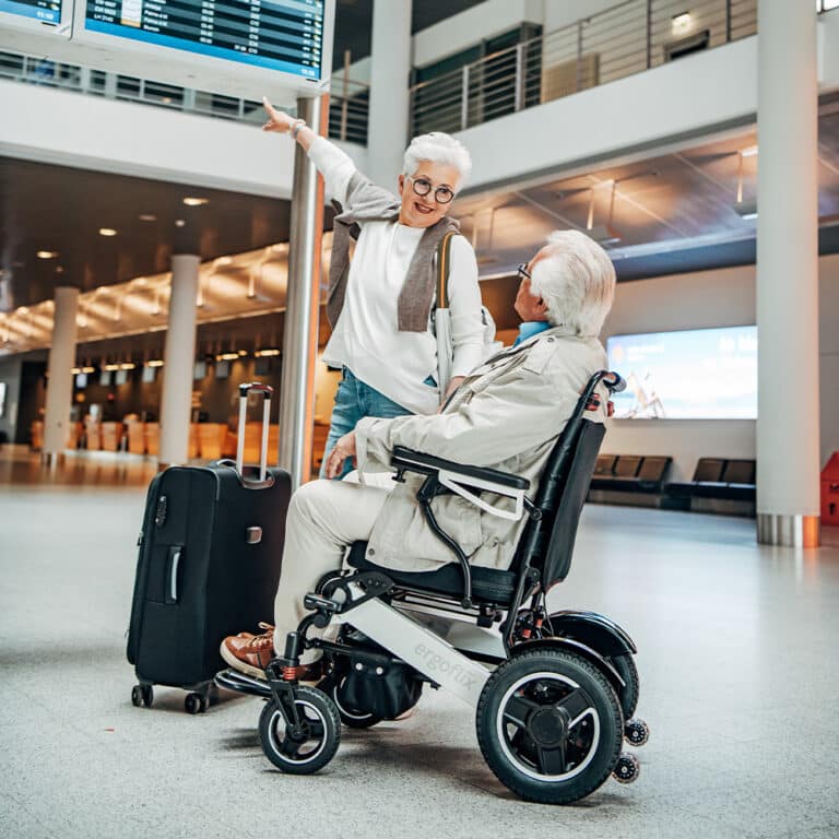 Ergoflix LX Premium faltbarer Elektrorollstuhl - Clevr Mobility